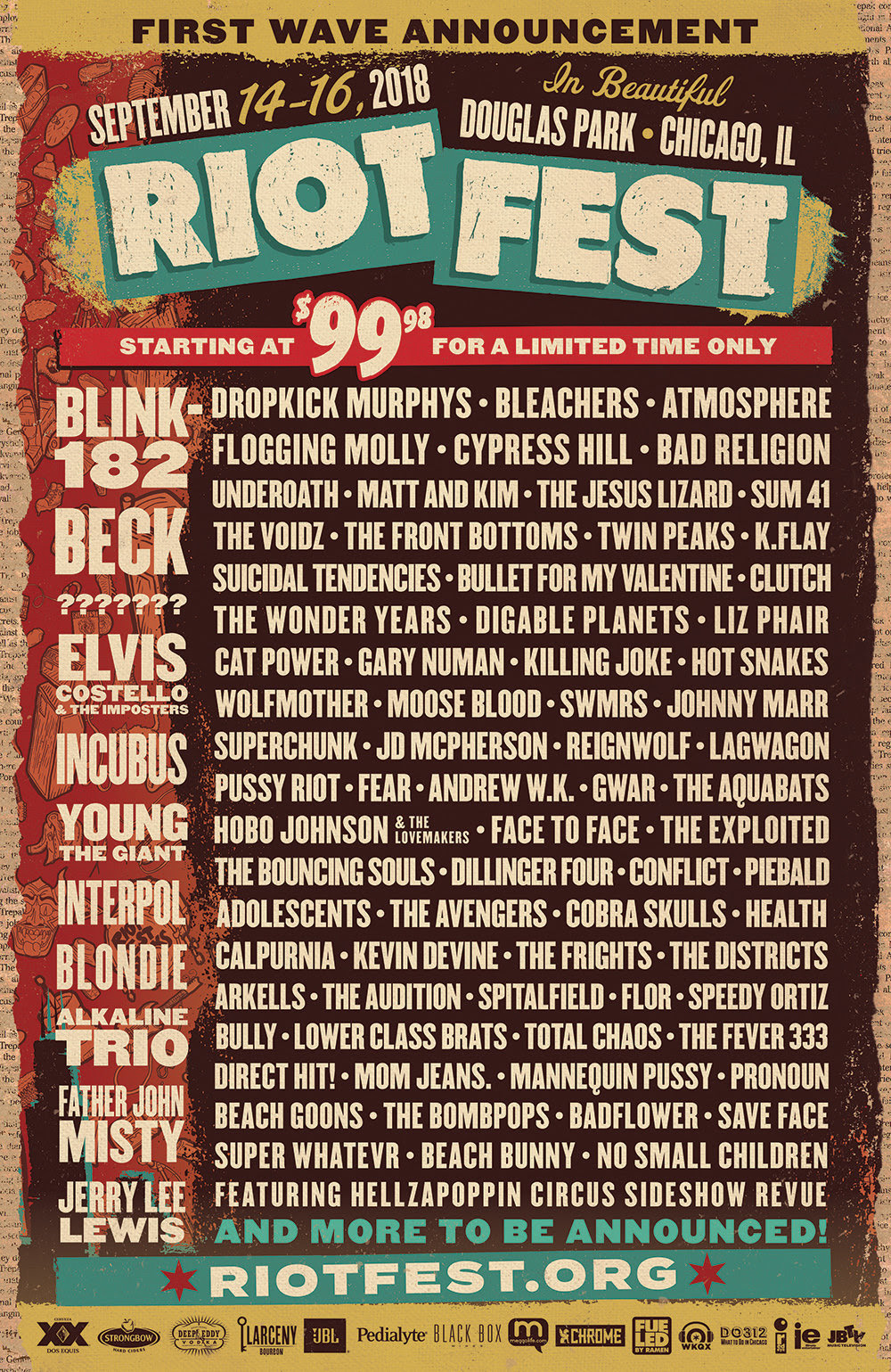 Riot Fest's $99.98 Three-Day Tickets Almost Gone - Loud Hailer Magazine